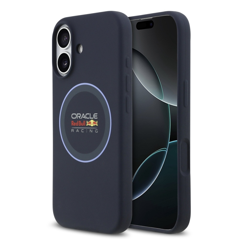 Red Bull Silicone Blue Ring MagSafe Zadní Kryt pro iPhone 17 Navy ...